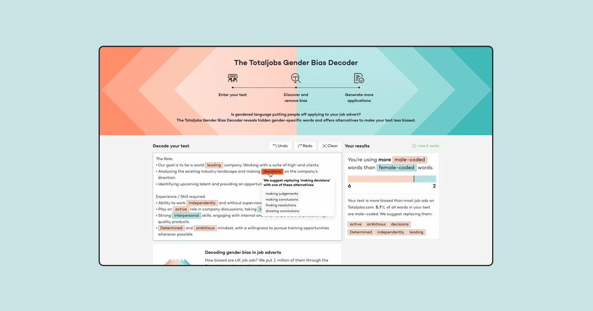 The gender bias decoder - Beyond Words Studio